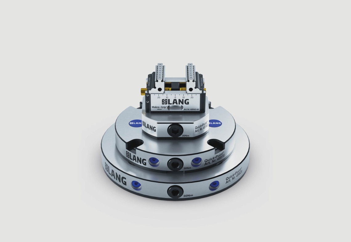 New micro vise with zero point system | LANG Technik USA