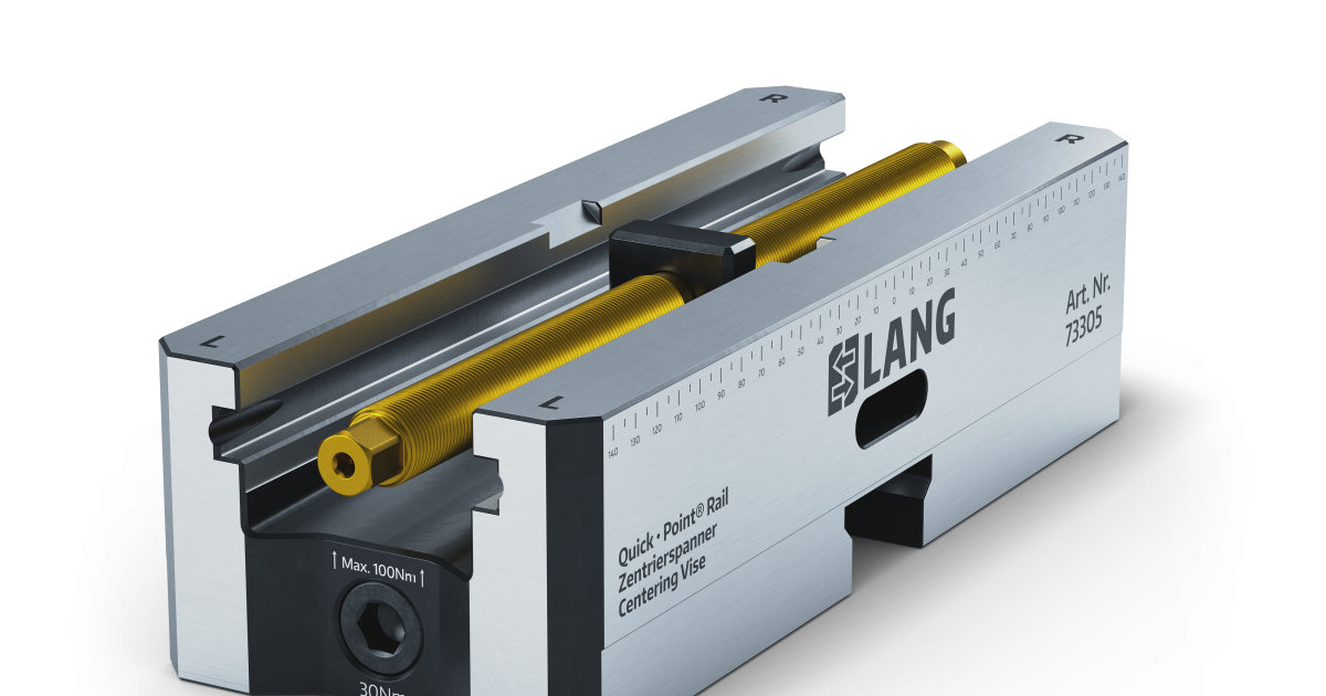 73305: Quick•Point® Rail Centering vise | LANG Technik USA
